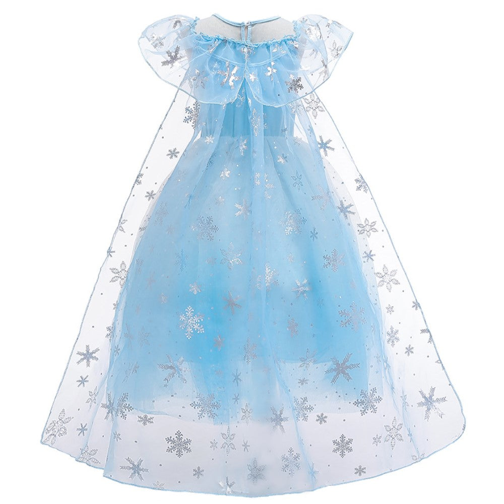 Elsa kristallen jurk blauw - Frozen - Prinsessenjurk – Prinsessendroom.nl